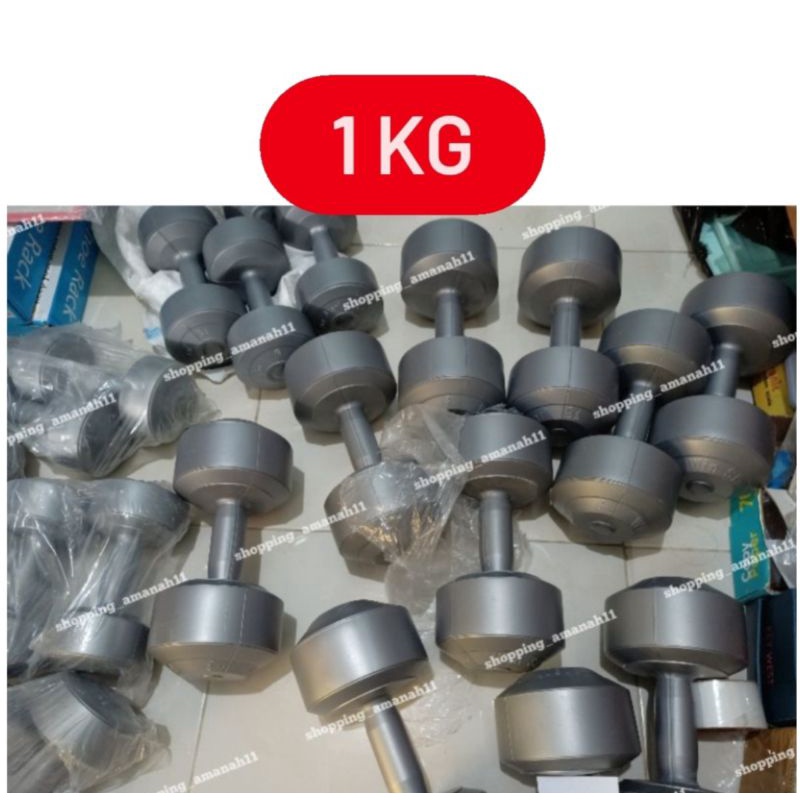 Jual Barbel dumble 1 kg (1pcs berat 1kg) | Shopee Indonesia