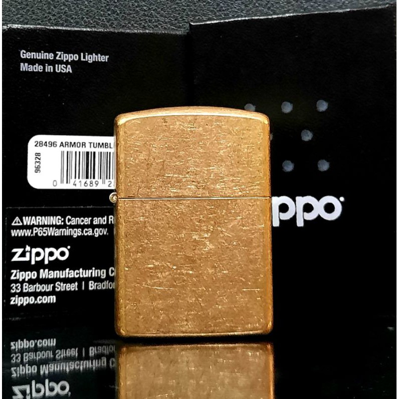 Jual ORIGINAL ZIPPO 28496 ARMOR TUMBLED BRASS | Shopee Indonesia