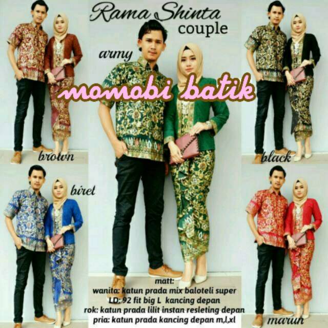 Jual ROKBLUS SARIMBIT BATIK COUPLE BATIK RAMA SHIINTA | Shopee Indonesia