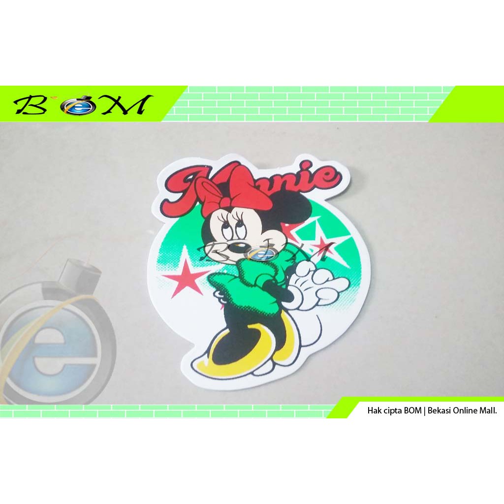 Jual stiker sticker motor mobil gambar kartun minnie mouse m2 | Shopee ...