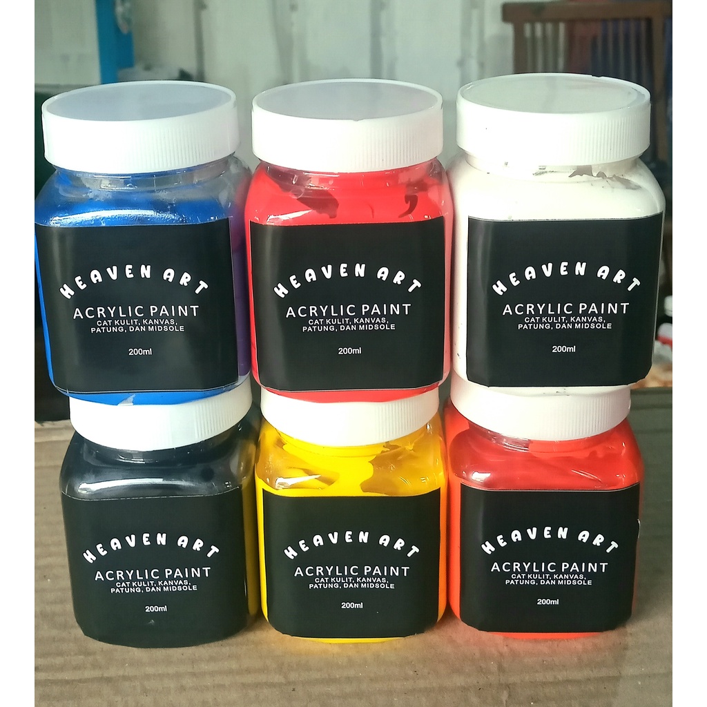 Jual CAT LUKIS ACRYLIC KANVAS 200ml | Shopee Indonesia