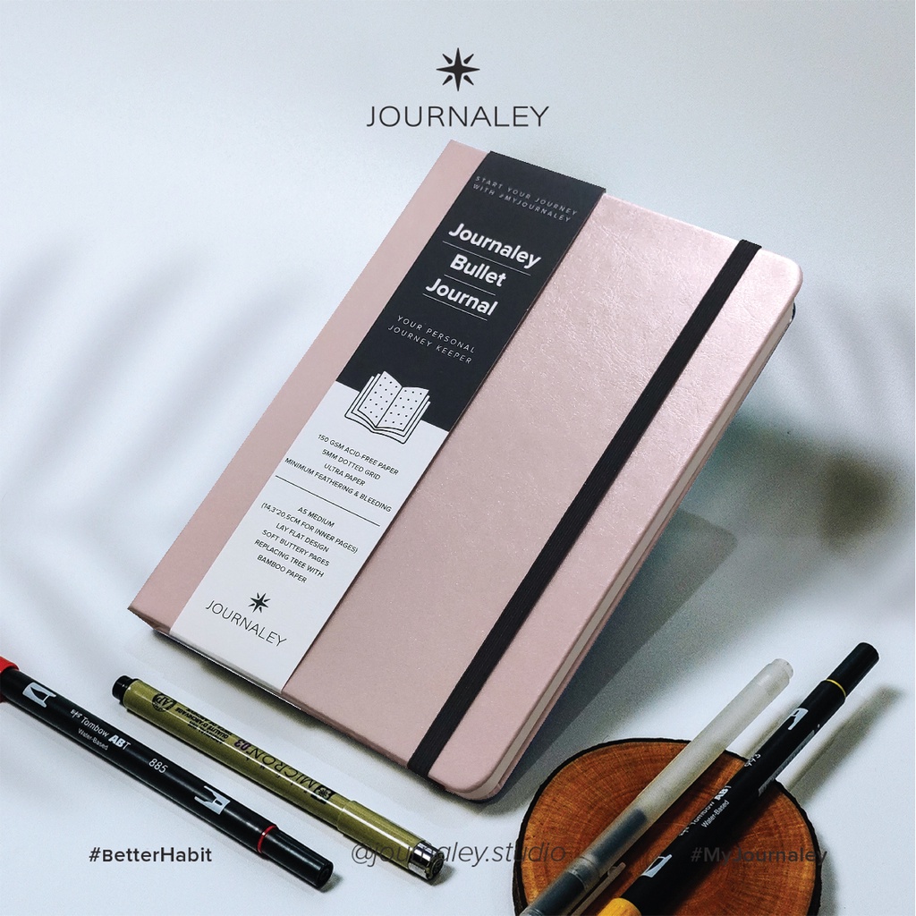 Jual Journaley Bullet Journal Notebook Planner Journaling Book A5 150 ...