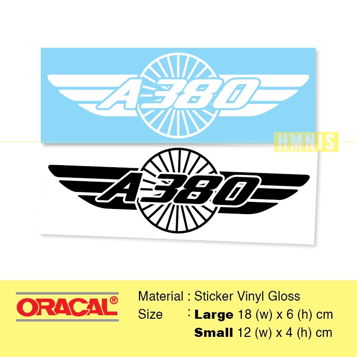 Jual Sticker A380, Sticker Airbus 380, Sticker Logo Airbus A380 ...
