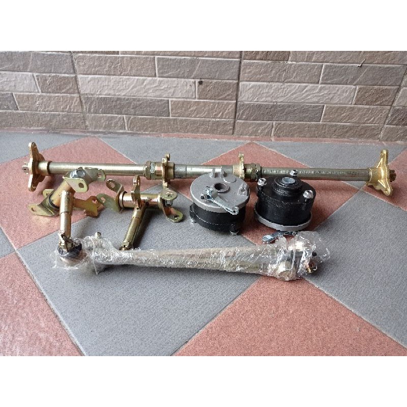 Jual as roda belakang 64cm & as depan set tromol atv/gokart | Shopee ...