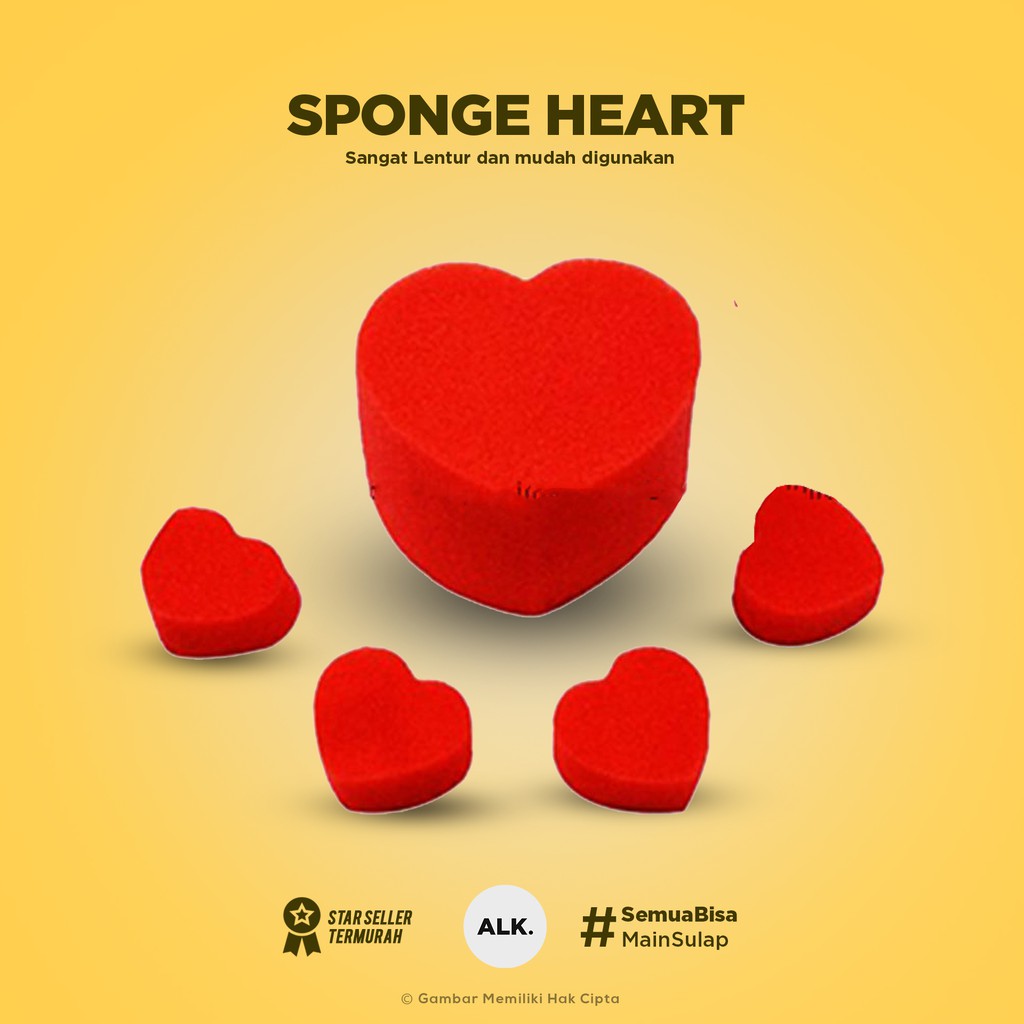 Jual Sponge Heart ( Alat Sulap Sponge Hati ) | Shopee Indonesia