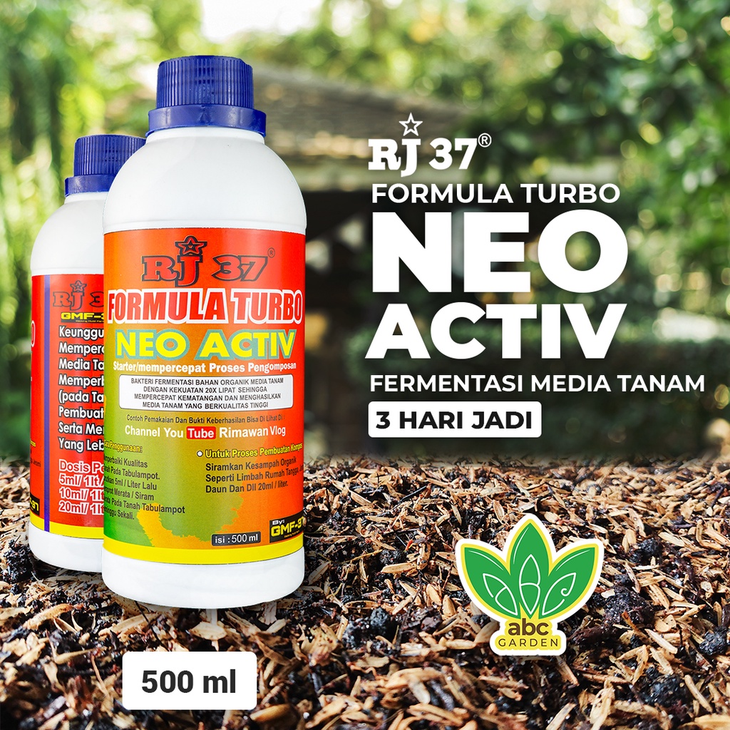 Jual [500ml] Dekomposer Pengurai Bahan Organik RJ 37 Neo Activ ...