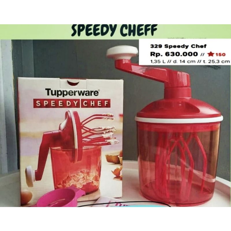 Jual Speedy Chef Tupperware (1) Mixer tanpa listrik | Shopee Indonesia