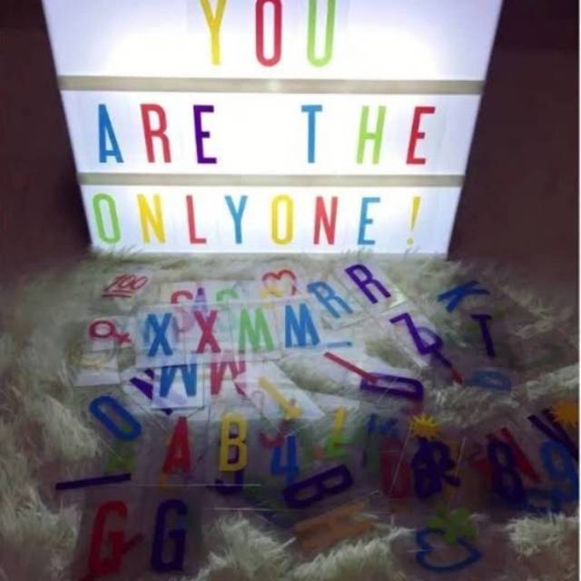 Jual DIY letter cinema LED message Light box color (A4 - 1141 /SZX ...