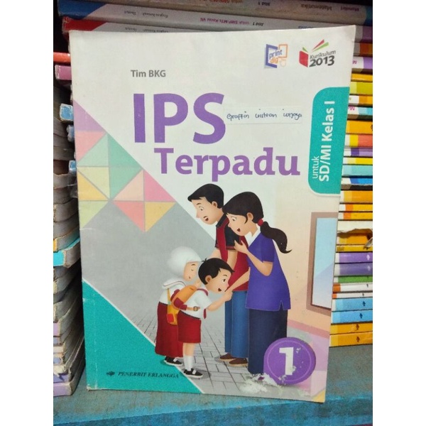 Jual BUKU IPS TERPADU KELAS 1 SD ERLANGGA REVISI | Shopee Indonesia