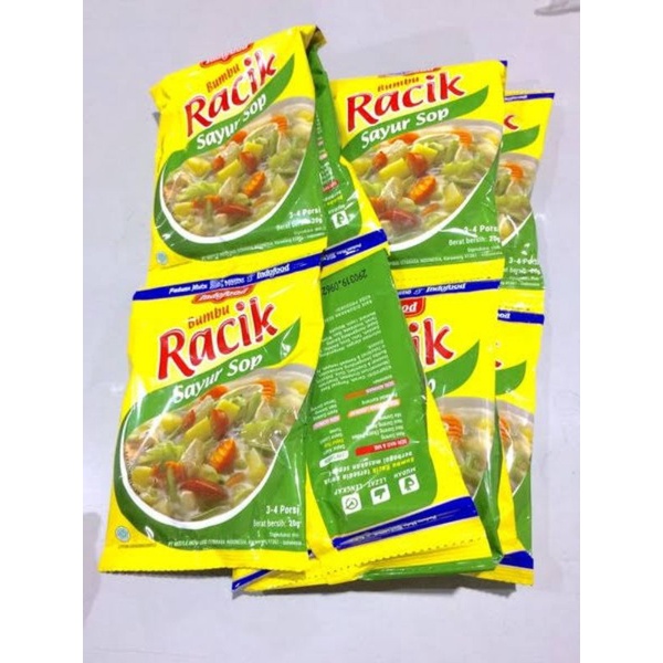 Jual Indofood Racik Sayur Sop 1 Rcg Isi 10 Sachet @ 20 Gram | Shopee ...