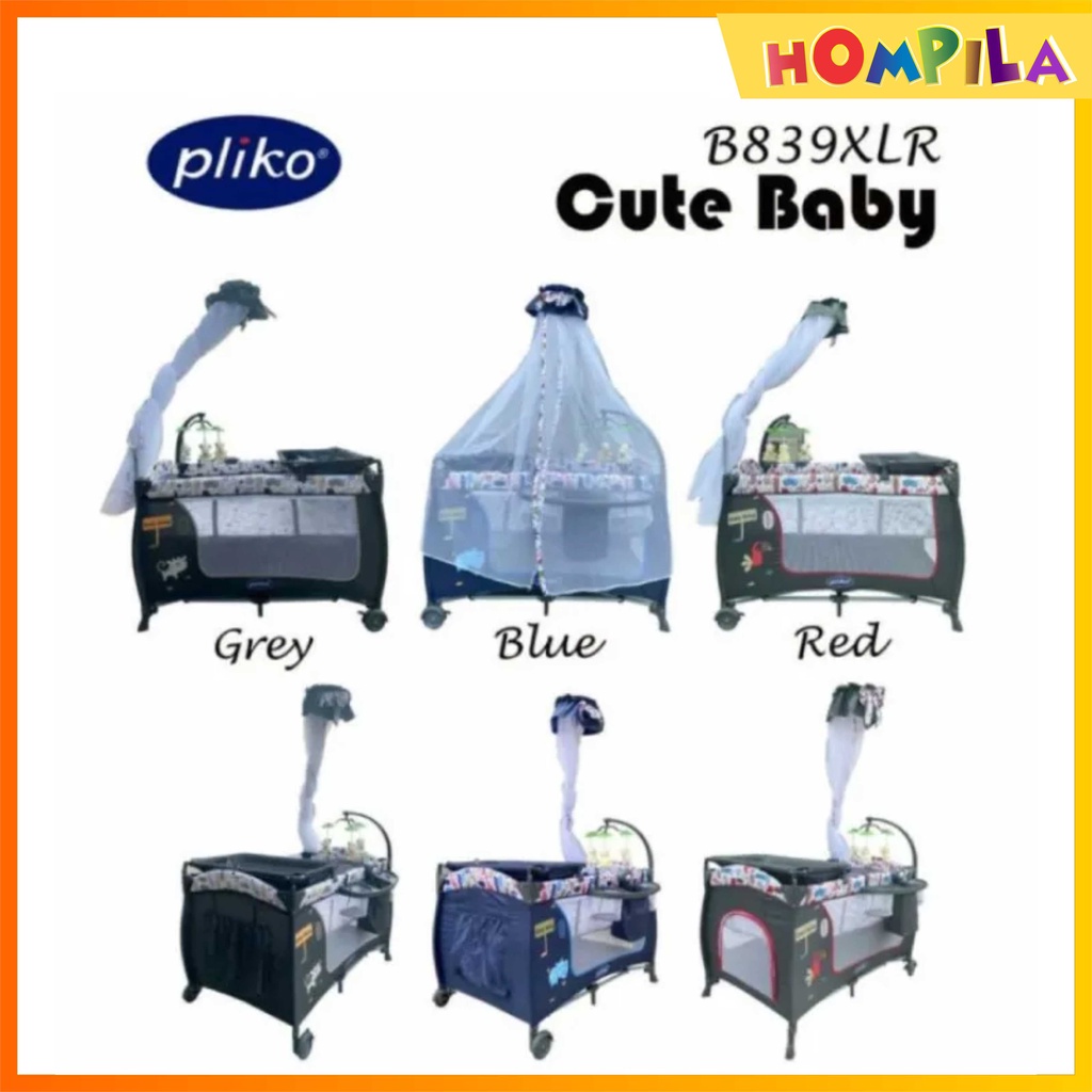 Jual HOMPILA BABY BOX PLIKO 839XLR / TEMPAT TIDUR BAYI / BOX LIPAT BAYI ...