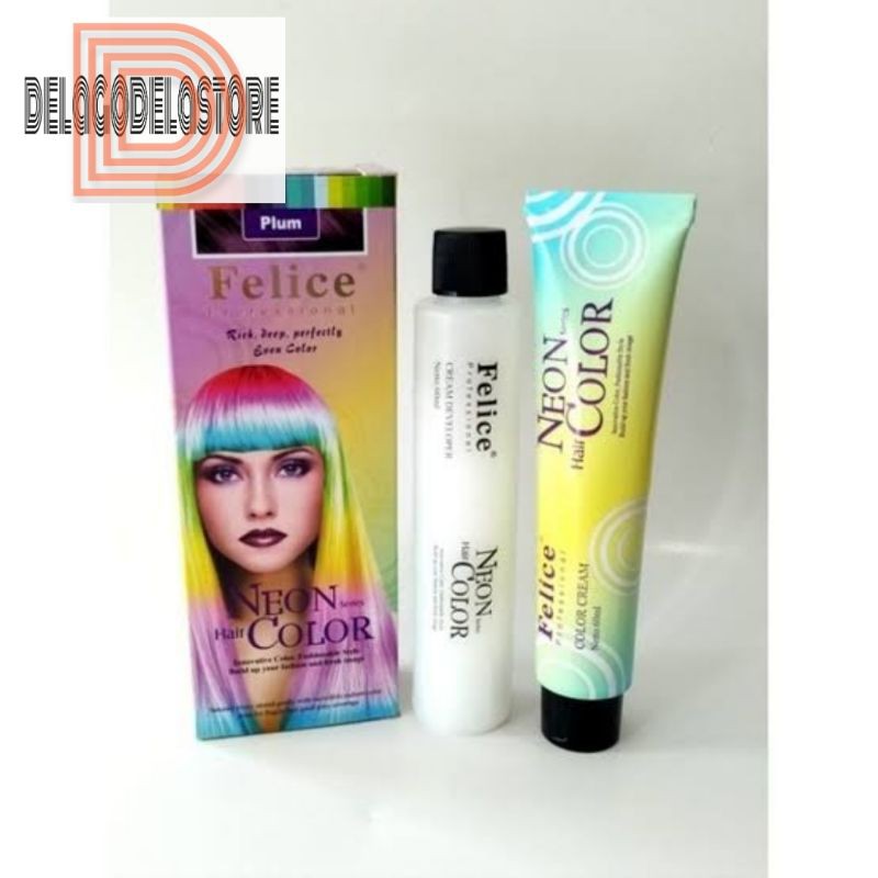 Jual Felice Neon Series Hair Color 60ml / Felice Cat Rambut 60ml ...
