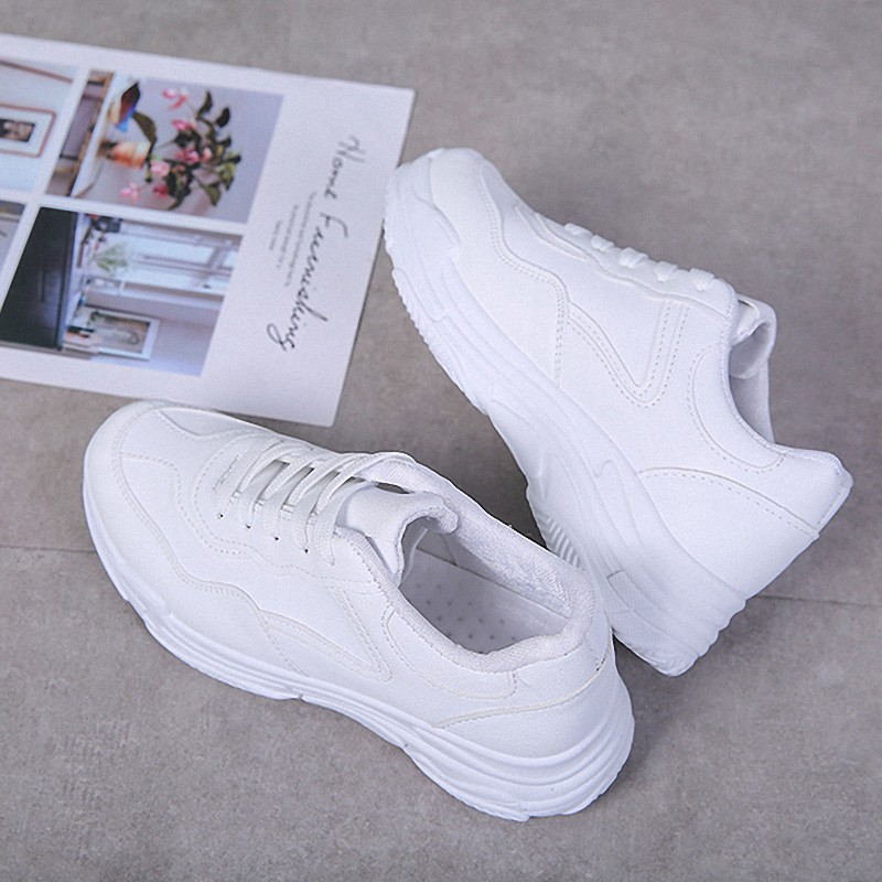 Jual Sepatu Wanita Keren Sneakers Putih Sepatu Kets Kekinian WD105 ...