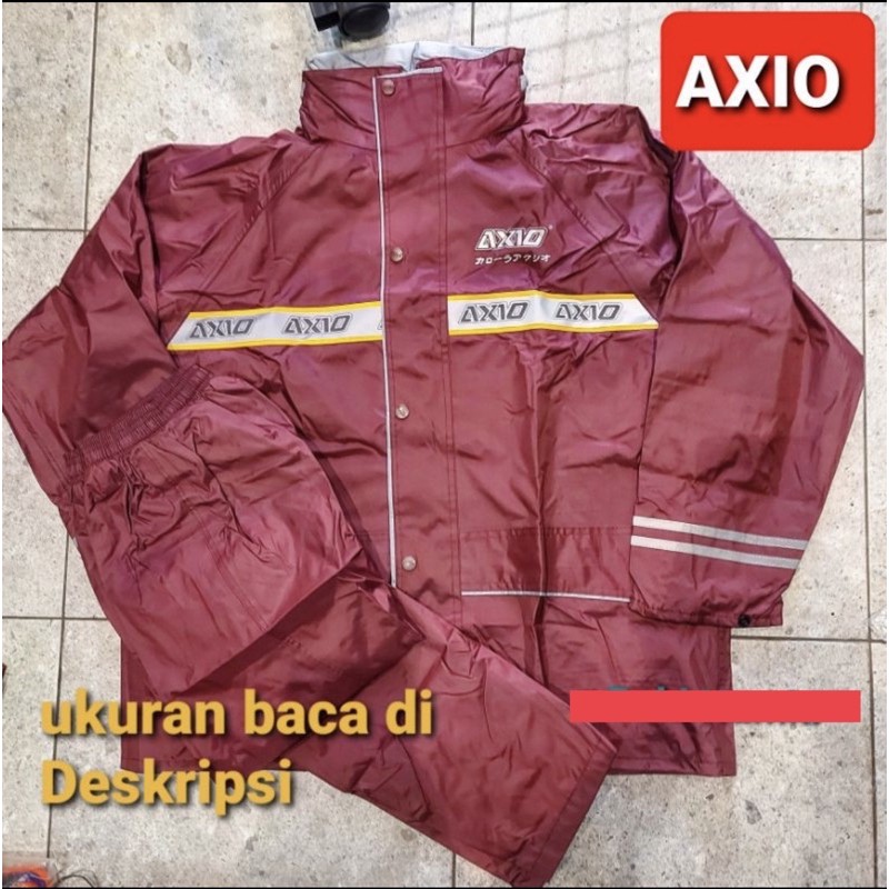 Jual Jas Hujan Axio pink tosca orange hijau stabilo | Shopee Indonesia