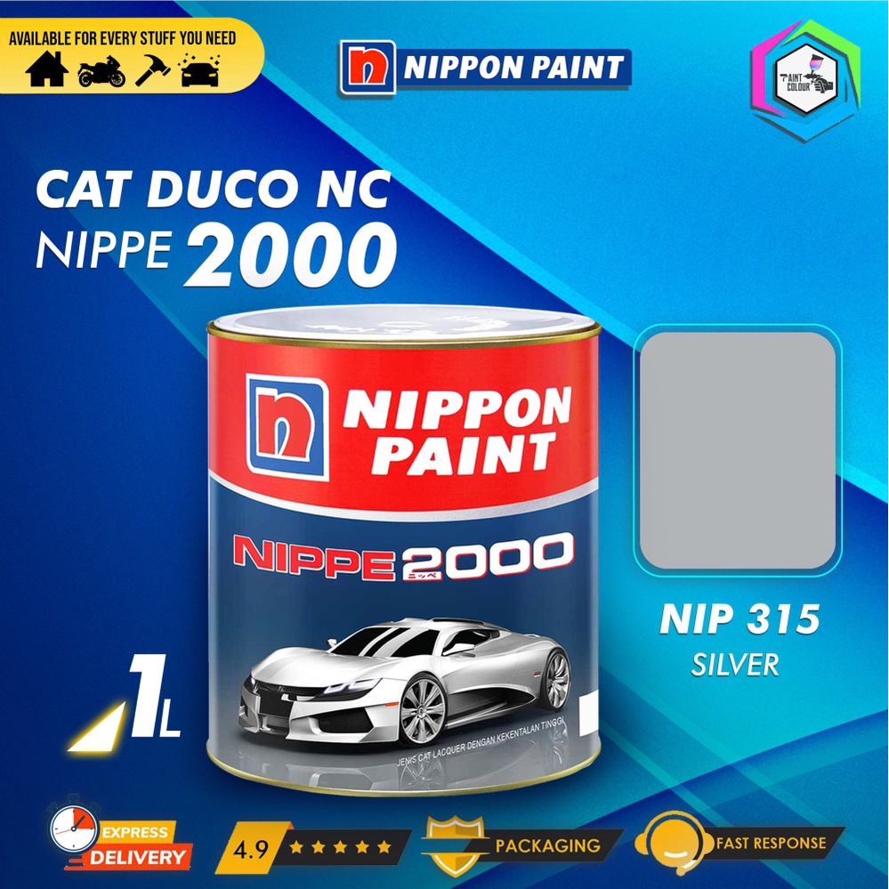 Jual Cat Duco Nippon Paint Nippe 2000 - 315 Silver | Shopee Indonesia