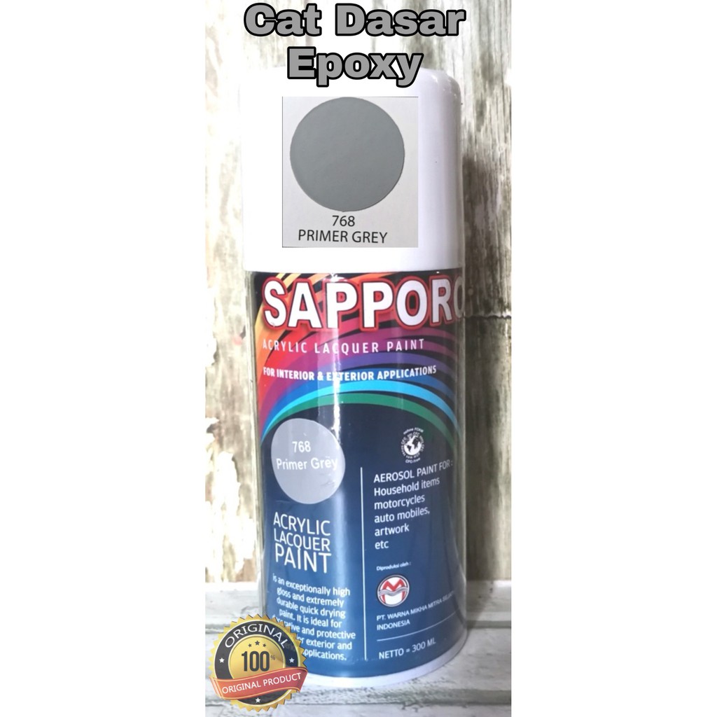 Jual Pilok Sapporo Primer Grey Cat Dasar Epoxy 300 ml | Shopee Indonesia
