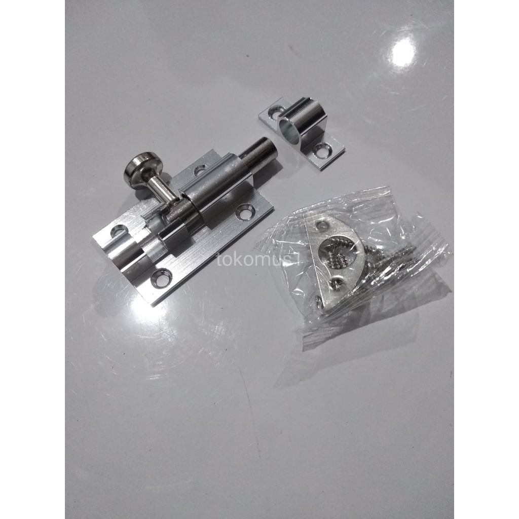 Jual Slot Pintu Rumah / Grendel Pintu 2 Inch Stainless Grendel Pintu ...