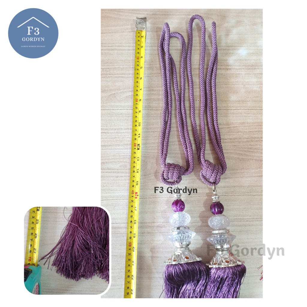 Jual (JUMBO) Tali Tassel Gorden Jumbo Panjang 70cm/ Tali Tasel Pengikat ...
