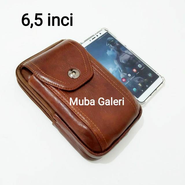 Jual DOMPET HP PRIA 6,5 INCI KULIT ASLI | Shopee Indonesia