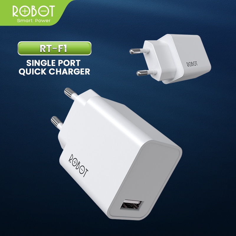 Jual Travel Charger Quick Charger 3A QC 3.0 | ROBOT RT-F1 | Shopee ...