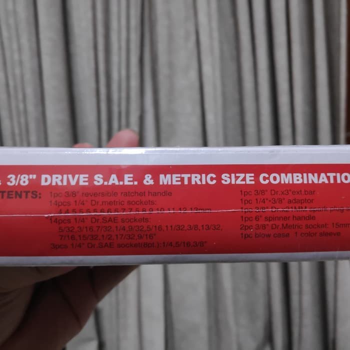 Jual KUNCI SET TOOL BOX 40 IN 1 - PEMBUKA SKRUP MOBIL DAN MOTOR Socket ...