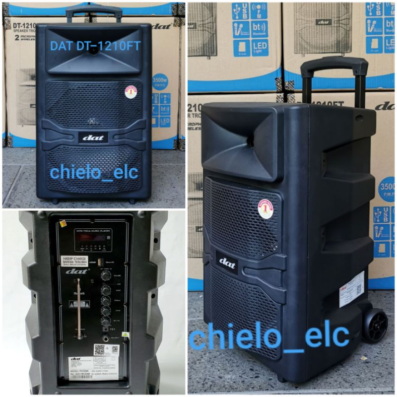 Jual HARGA PROMO SPEAKER TROLLEY DAT 12INCH FREE 2 MIC 1210FT X2 / DAT ...