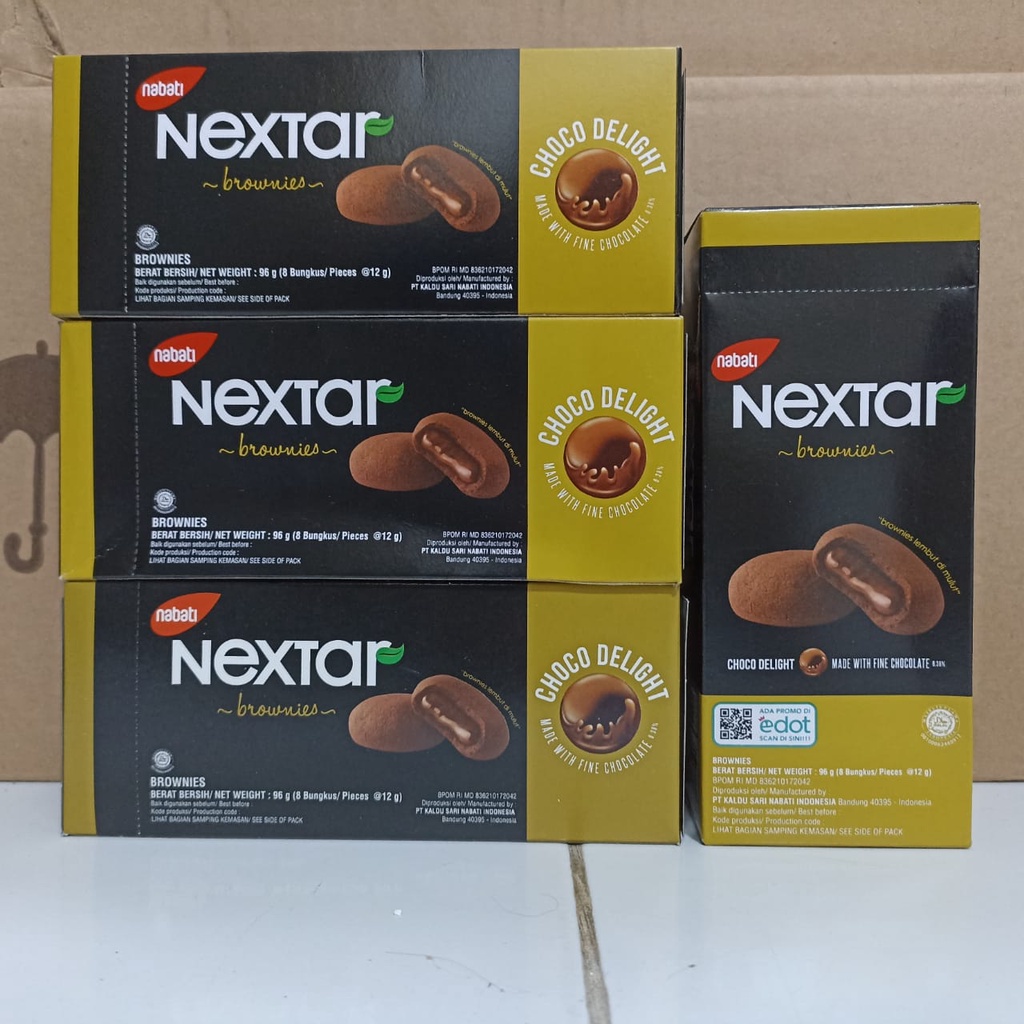 Jual Nextar Brownies Choco Delight 96 gr (8 bungkus) | Shopee Indonesia