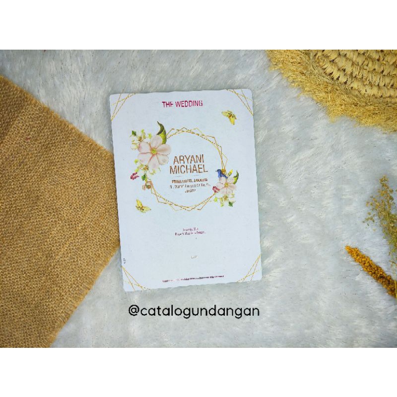 Jual Cetak Undangan Pernikahan Blanko Undangan Kode SAMARA + Cetak Nama ...