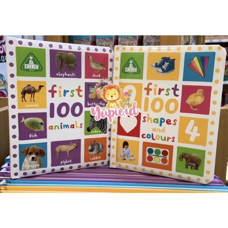Jual elc first 100 animal / shape and colour book (Small) | Shopee ...