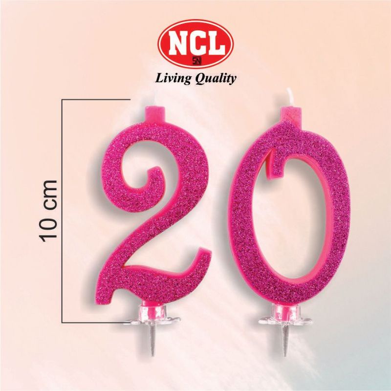 Jual Lilin Angka Ulang Tahun Pink/ Lilin Ultah/ Lilin Angka Gliter ...