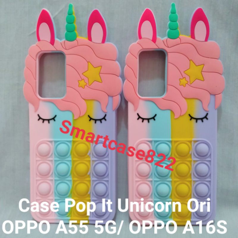 Jual Oppo A55 5G Oppo A16S Kesing Hape Pop It Oppo A55 5G A16S Rainbow ...
