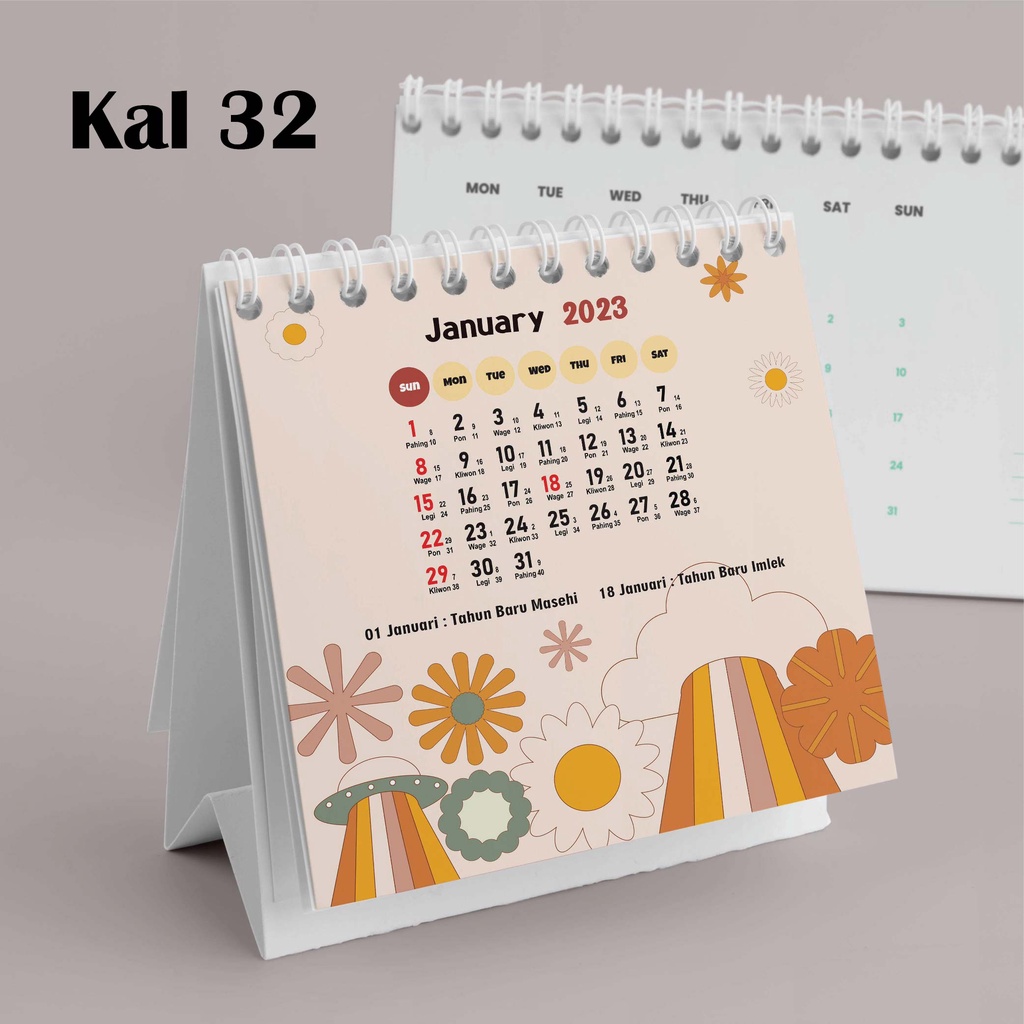 Jual Hanabi Kalender Mini 2024 / Kalender Meja 2024 Custom KAL32 ...