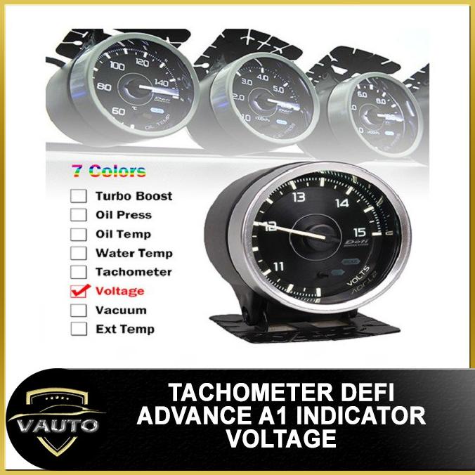 Jual Indicator Defi Advance A1 Volt Tachometer Indikator Volts vaut05 ...