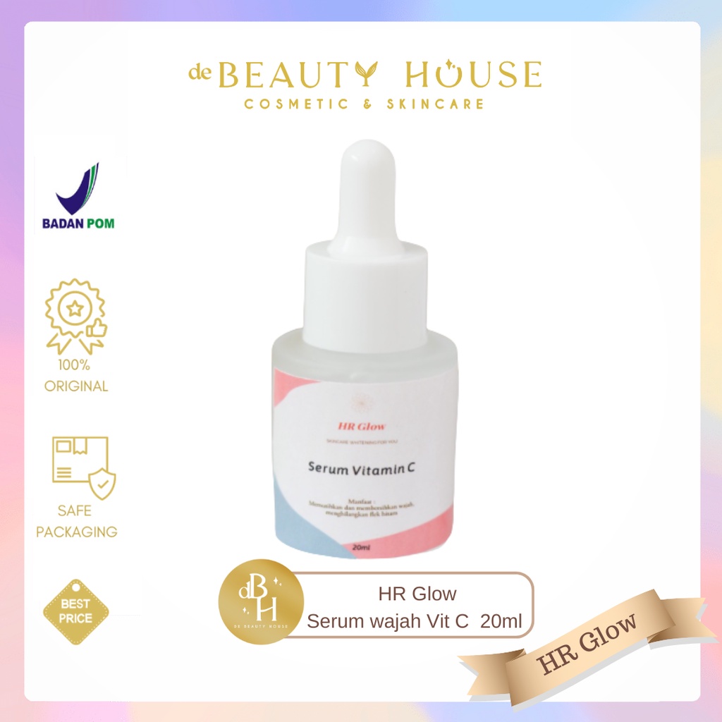 Jual HR GLOW Serum whitening + Vit C - 20ml | Shopee Indonesia