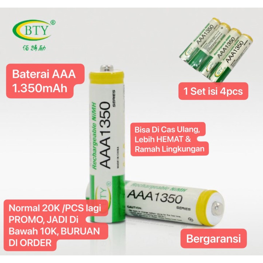 Jual BA-02 BATERAI AAA 1.350Mah ORIGINAL Double Power BATTERY CAS ...