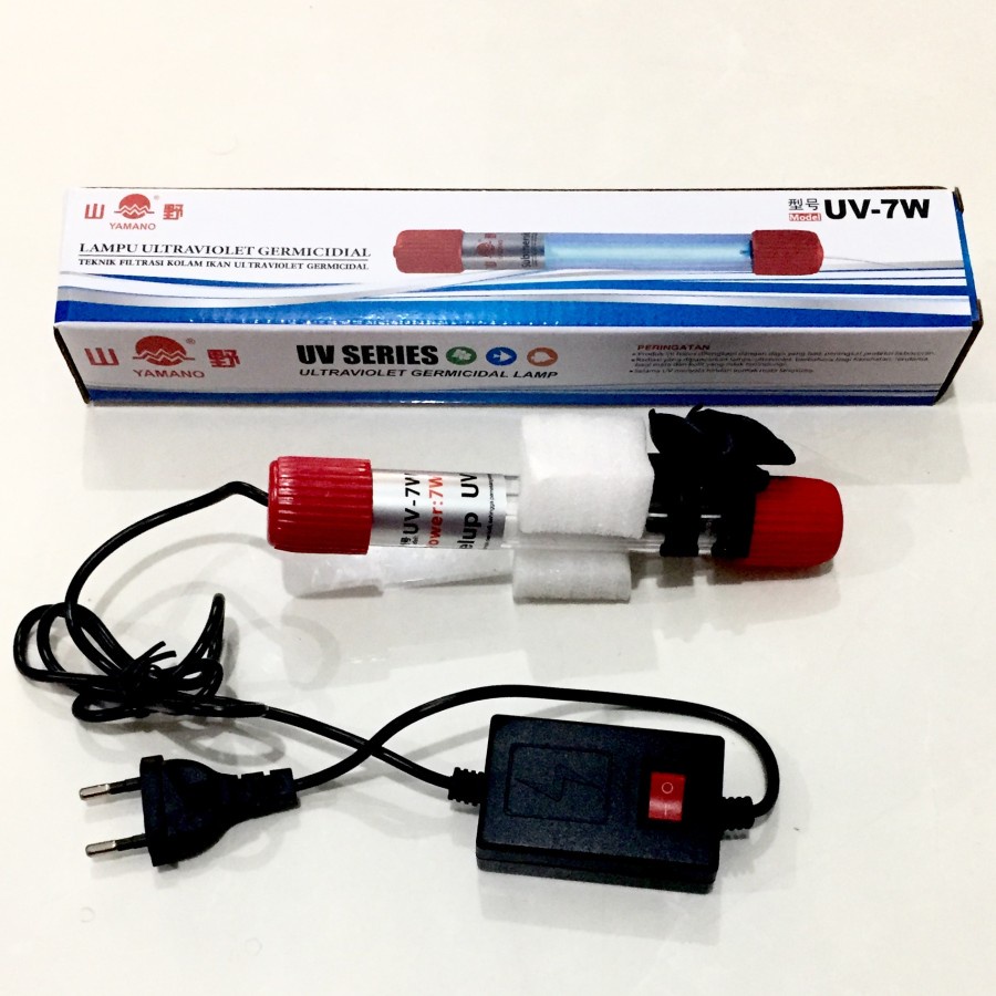 Jual Lampu Ultraviolet YAMANO UV Light 7 Watt Anti Lumut Anti Bakteri Aquarium Kolam Ikan ...