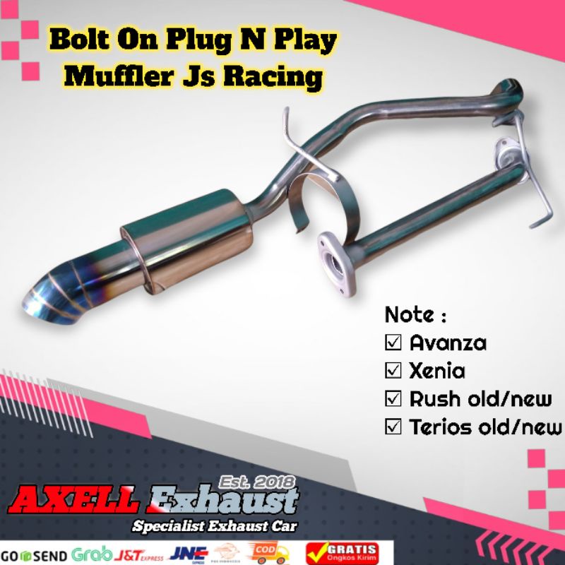 Jual Knalpot Bolt On Avanza Xenia Terios Rush Plug N Play Muffler Js ...