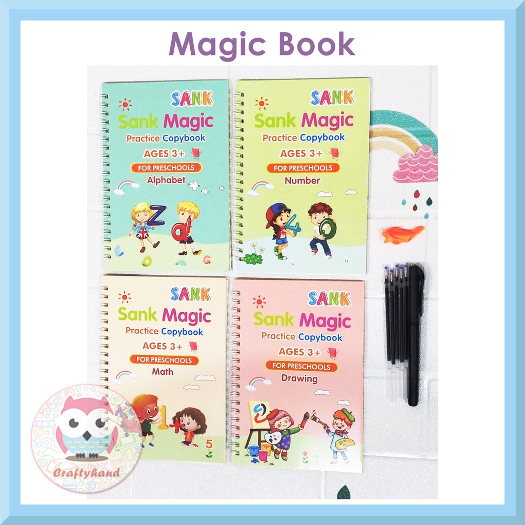 Jual REUSABLE BOOK ENGLISH VERSION/BUKU LATIHAN MENULIS/MAGIC PEN/BOOK ...