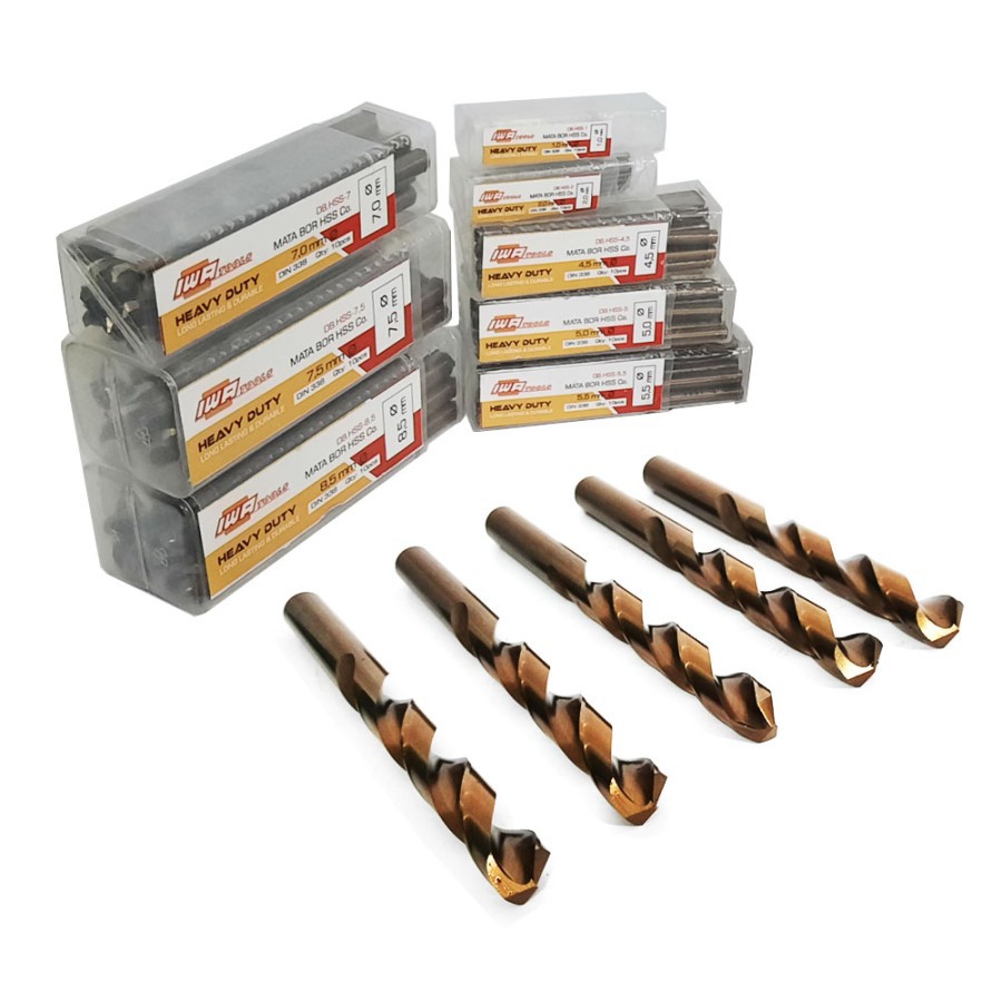 Jual Mata Bor Stainless Steel 11,5mm IWA TOOLS HSS-CO Cobalt Drill Bits ...