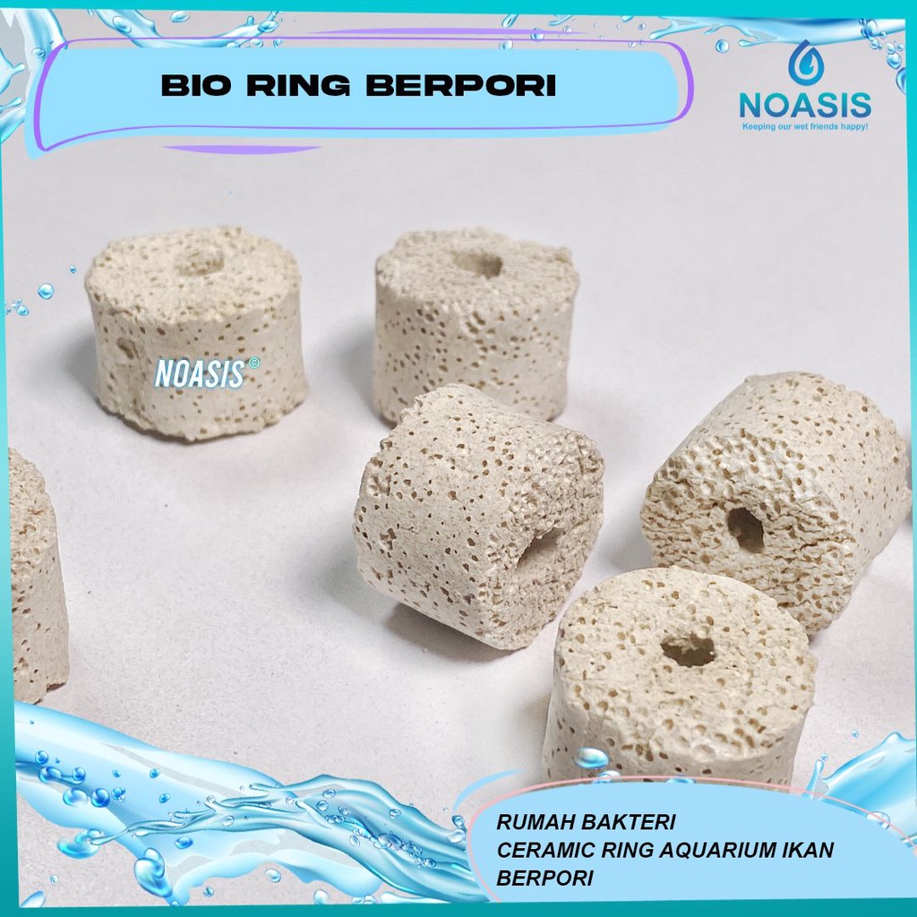 Jual BIORING BIO CARE CERAMIC RING FILTER AQUARIUM AQUASCAPE 500 GRM ...