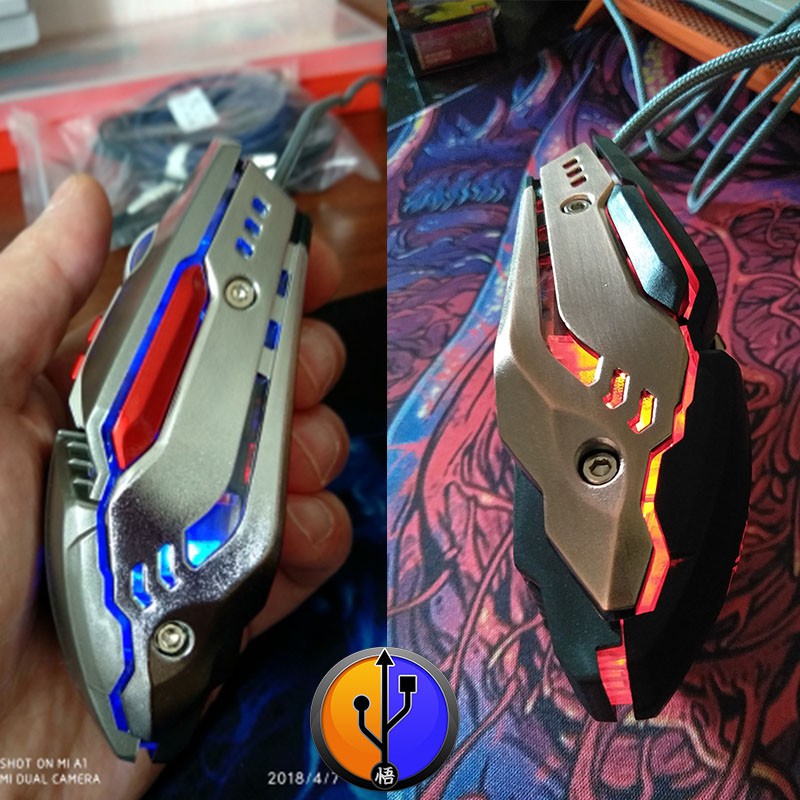 Jual Jual Gaming Mouse Murah Bahan Metal Plates, Metal Scroll Wheel dan ...