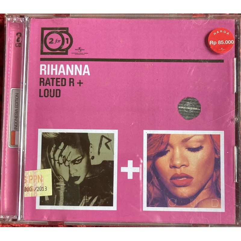 Jual CD Rihanna 2 in 1 Album Rated R + Loud | Shopee Indonesia