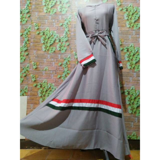 Jual GAMIS PALESTINA warna palestine bendera palestin maxidress polos ...