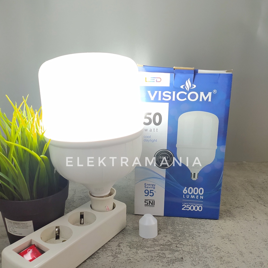 Jual Bola Lampu / Bohlam / Bulb Jumbo New HB VISICOM LED 50-Watt | Shopee Indonesia