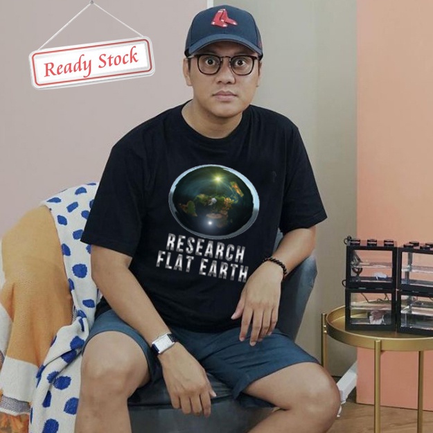 Jual Research Flat Earth Tshirt | Shopee Indonesia
