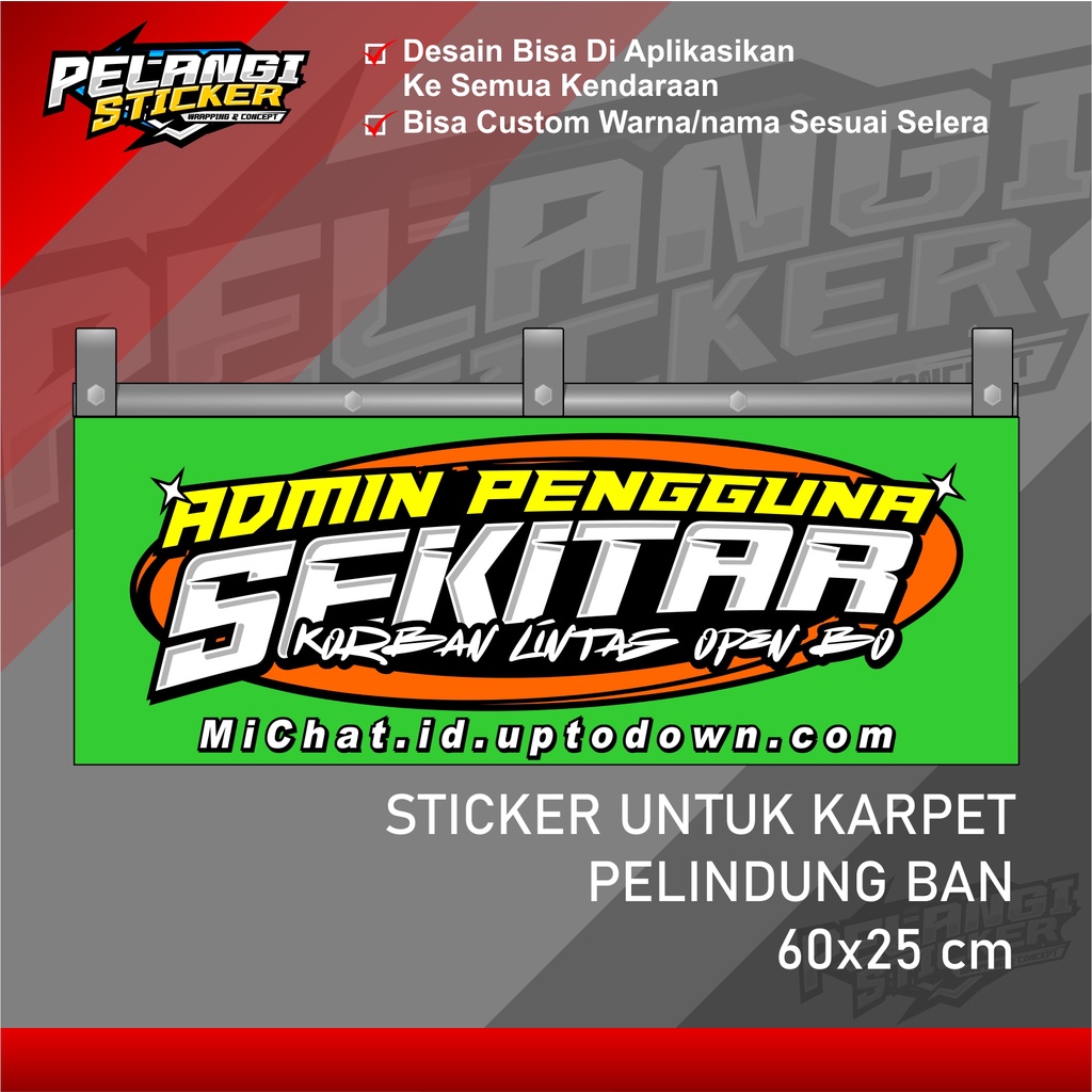 Jual Stiker Karpet Belakang Truk Stiker Kepet Karpet Belakang Stiker ...