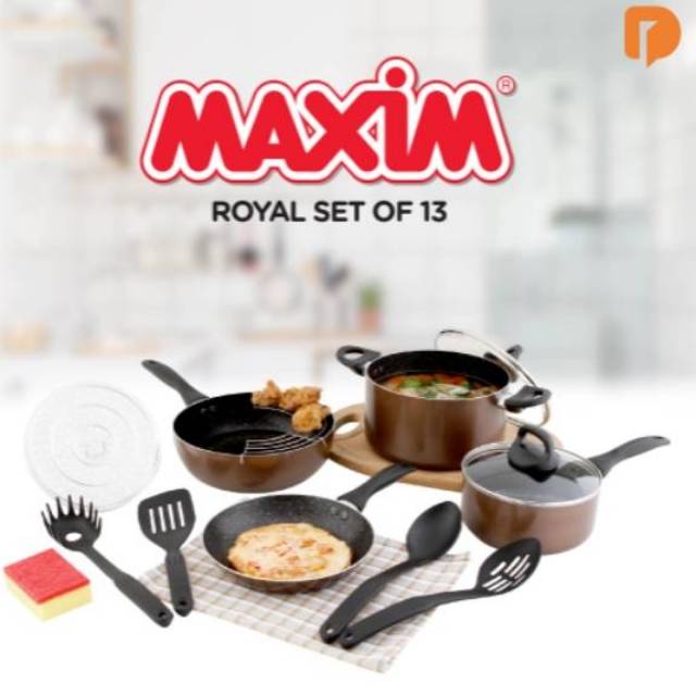 Jual Panci Teflon Set Murah Maxim Royal Set of 13 | Shopee Indonesia