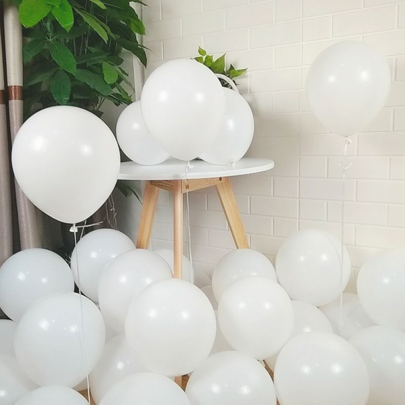 Jual balon latex putih balloon latex pesta balon karet helium party ...