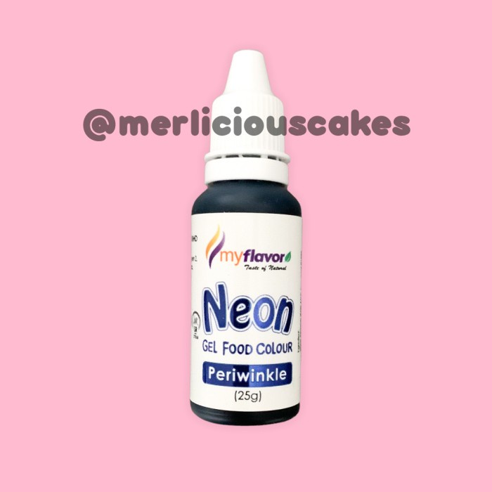 Jual Periwinkle Neon Gel My Flavor Food Color Food Colour Pewarna ...