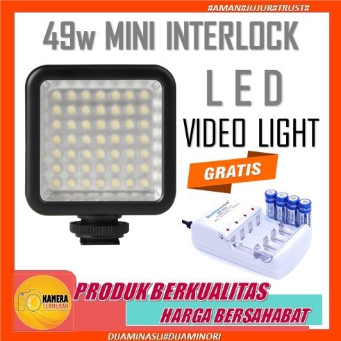 Jual Lampu LED Lighting Lampu Video Light Kamera DSLR VLOG Fotografi ...